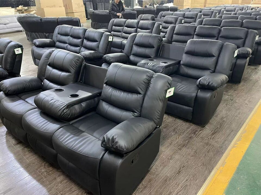 Roma leather recliner sofa store